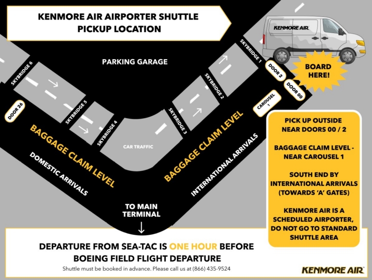 Sea-Tac Airport Shuttle Ground Transportation | Kenmore Air
